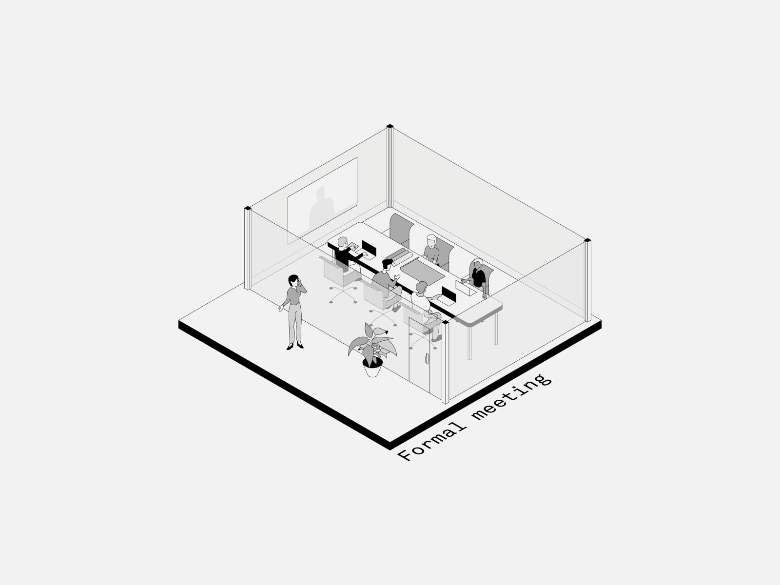 Isometric Office Spaces: 13-15 by Aaron Swaffer on Dribbble