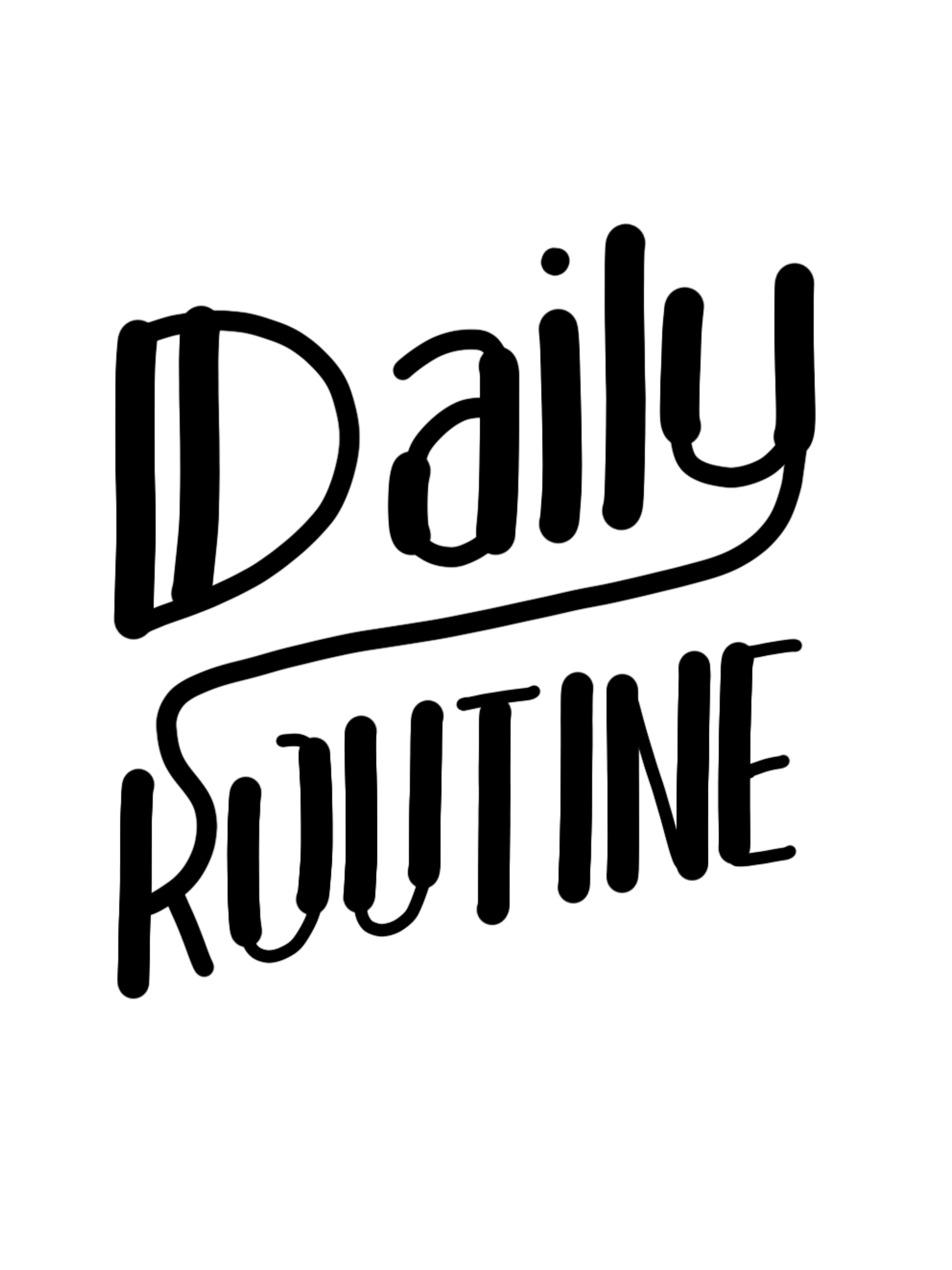 Daily Routine Lettering by Ali Riza Saçan on Dribbble
