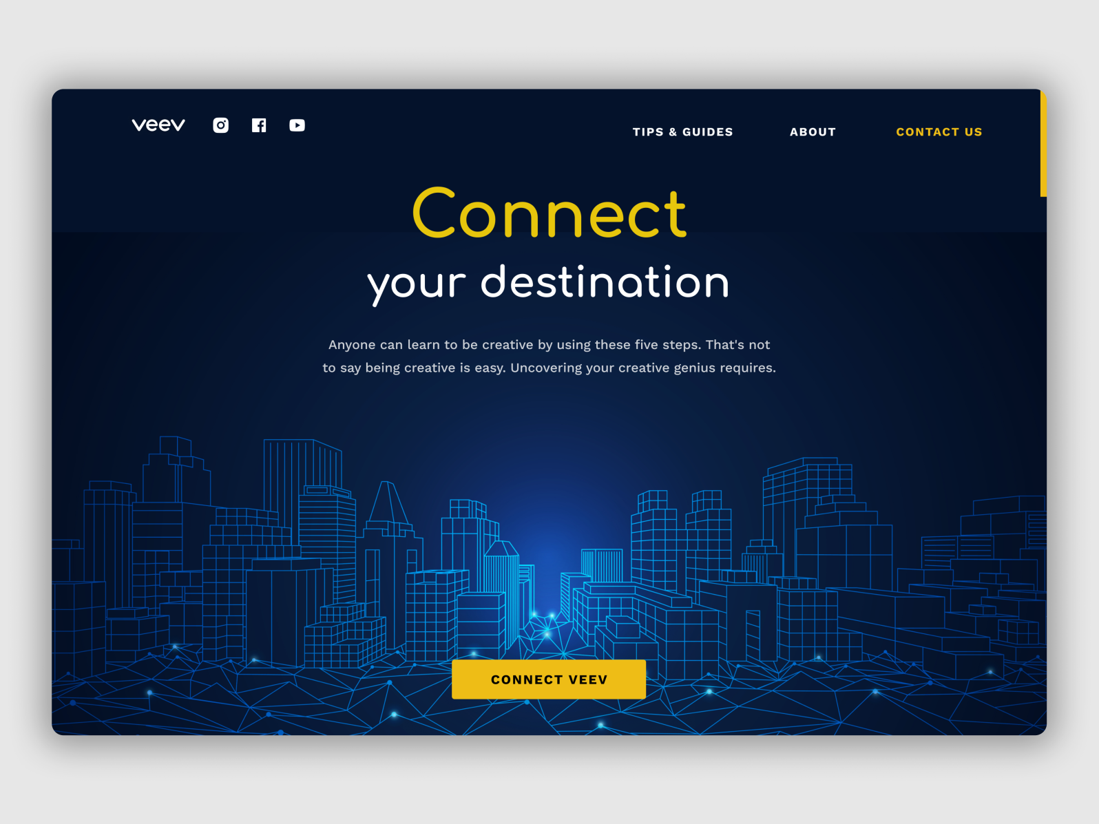 Connect your destination. Hero section v2. by Bartek Gadzina on Dribbble