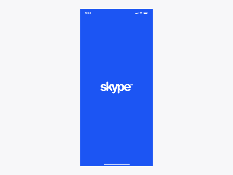 Skype redesign concept- Splash and Login by Bartek Gadzina on Dribbble