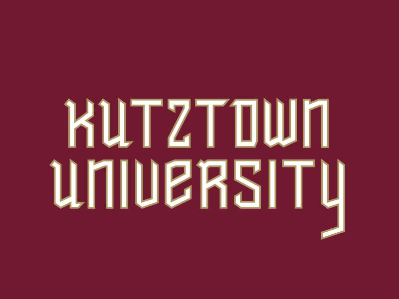 Kutztown University Wordmark by Dj Rossino on Dribbble