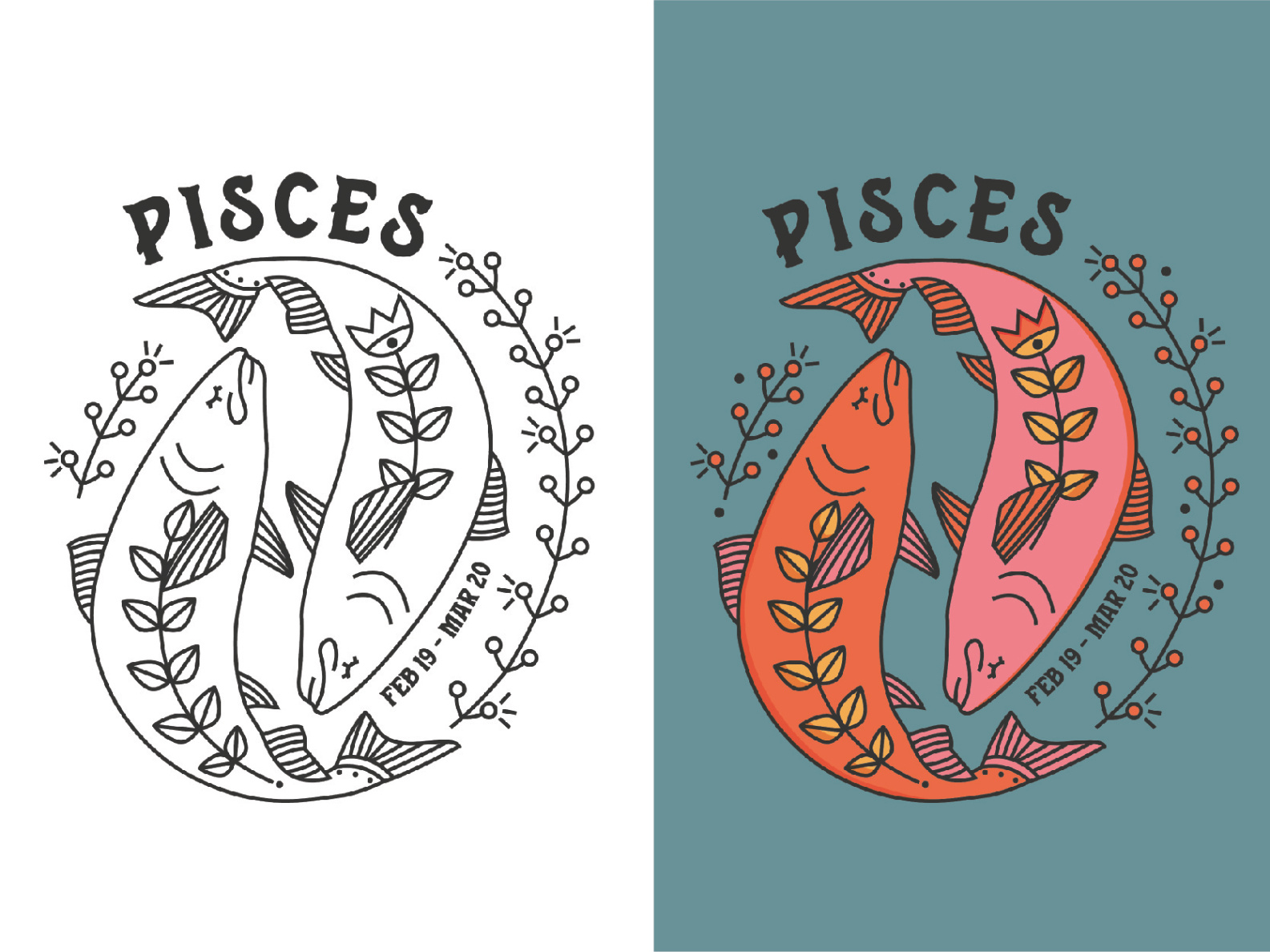 Pisces by Renae Lorentz on Dribbble