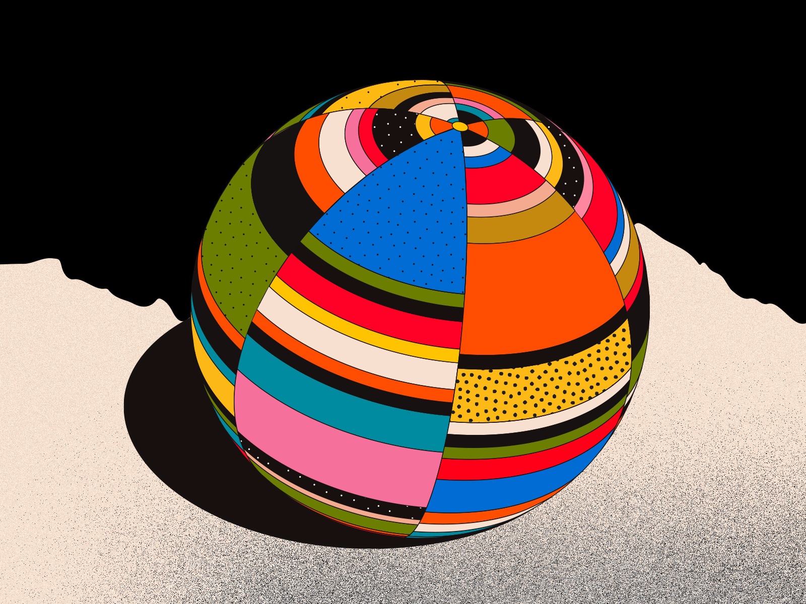 Ball Illustration. by Andrew Footit on Dribbble