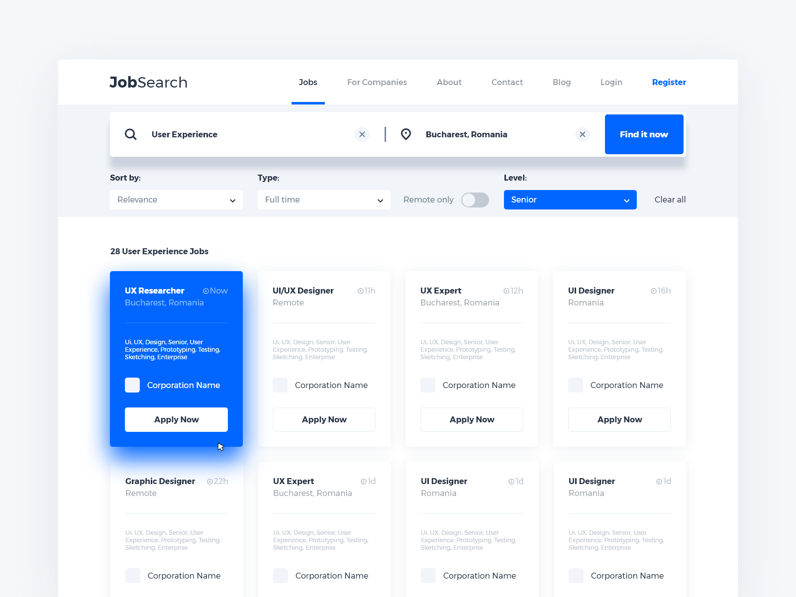 Search Results by Alex on Dribbble