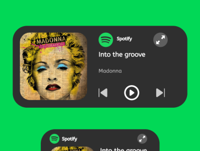 spotify widget by Yang Tang on Dribbble