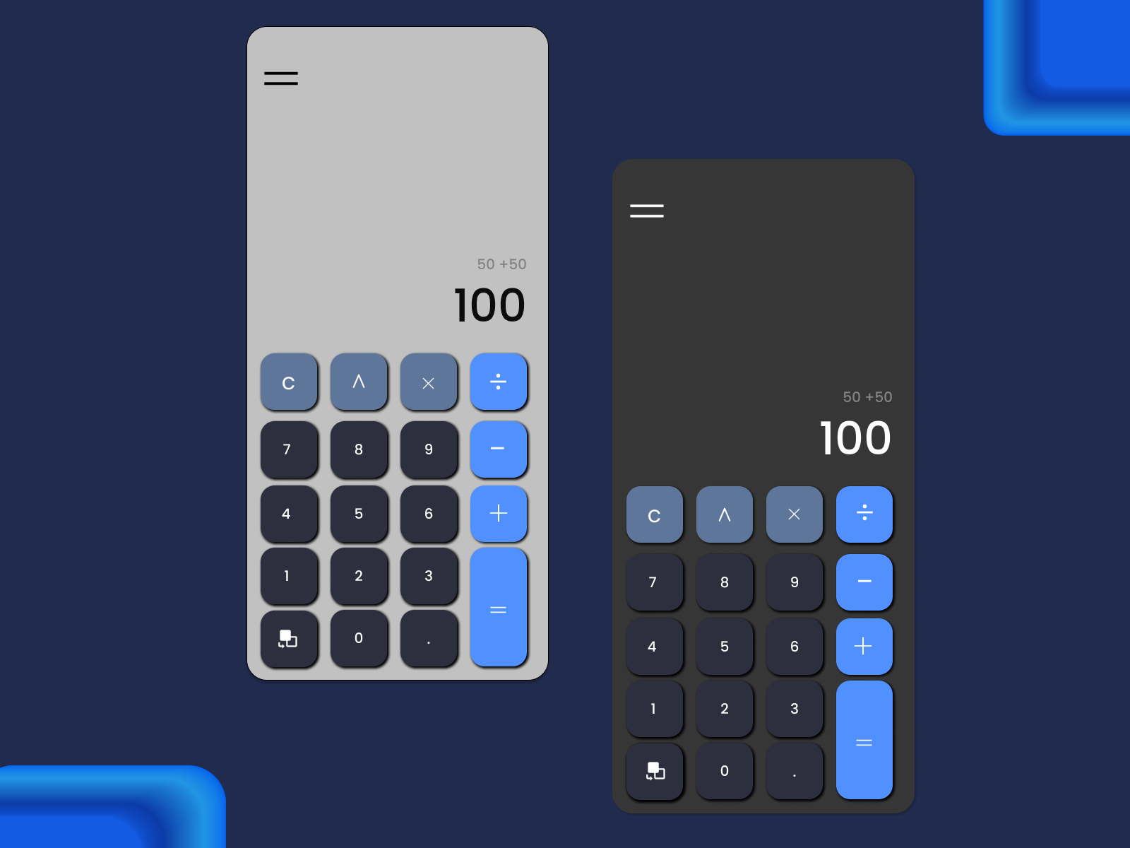 Daily UI :: Day 004 Calculator by Krina Vaghela on Dribbble