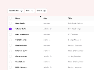 Browse thousands of Table Filter images for design inspiration | Dribbble