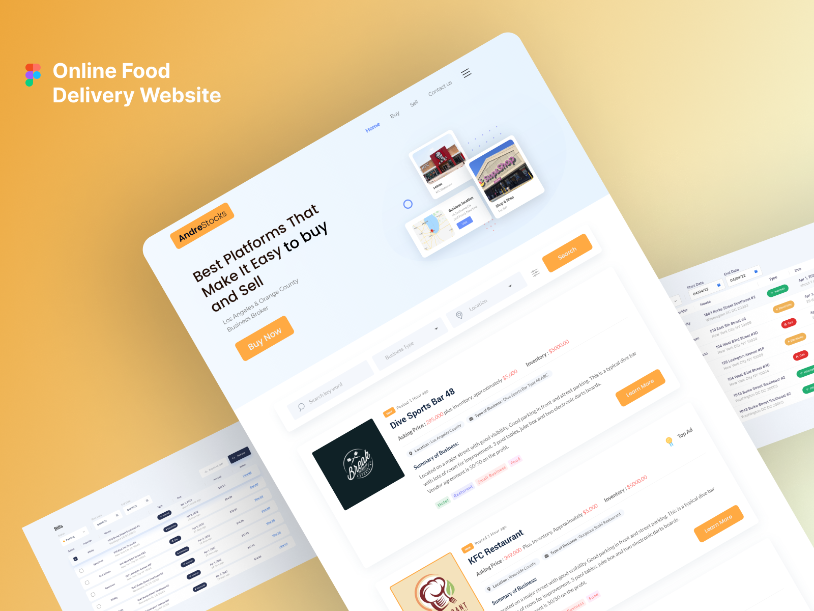 Online Food Delivery Website Design by Amy Max on Dribbble