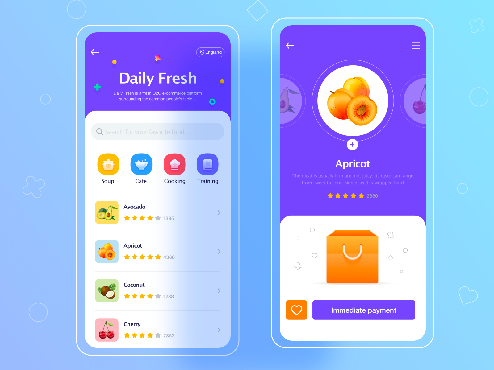 Daily Fresh UI by 合作+微信Spark6025 on Dribbble