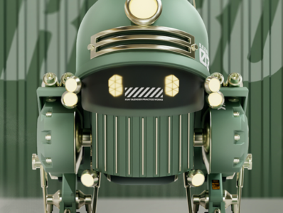 3D Robot Modeling by Best Design Maker on Dribbble