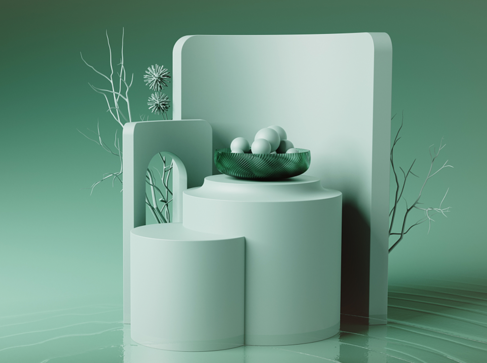 3D scene modeling by Best Design Maker on Dribbble