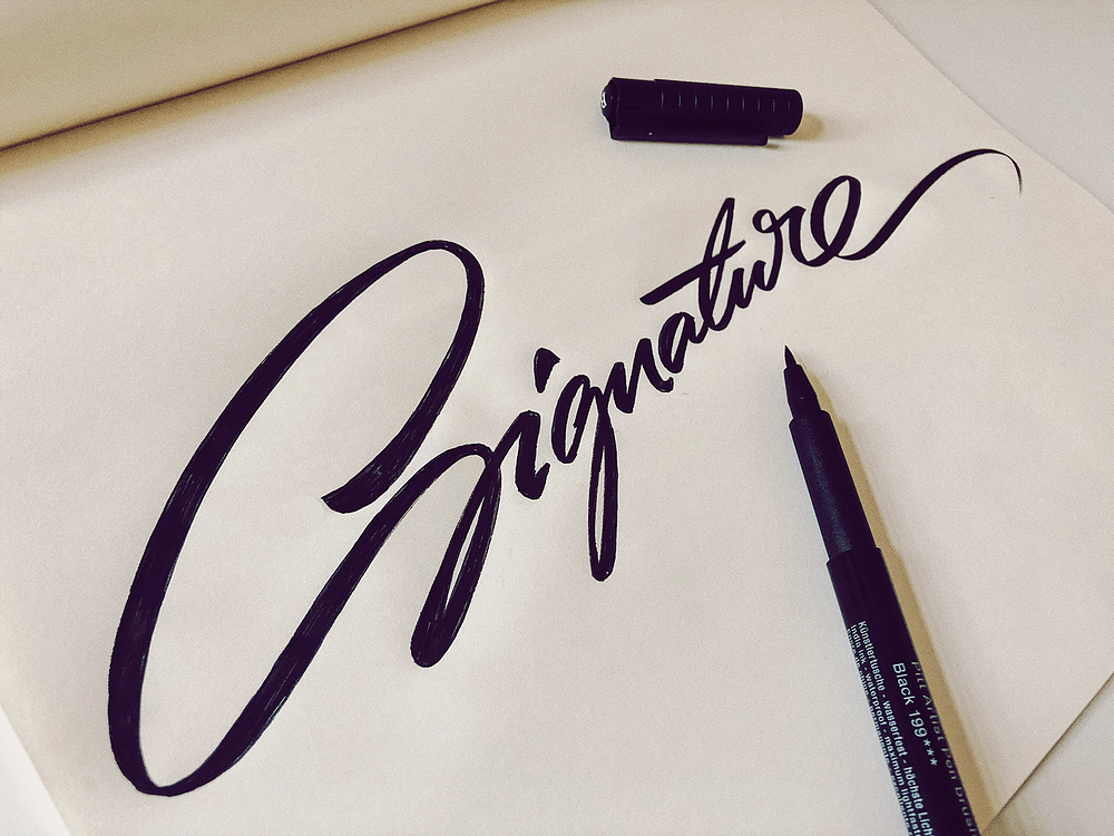Signature by ForSureLetters on Dribbble