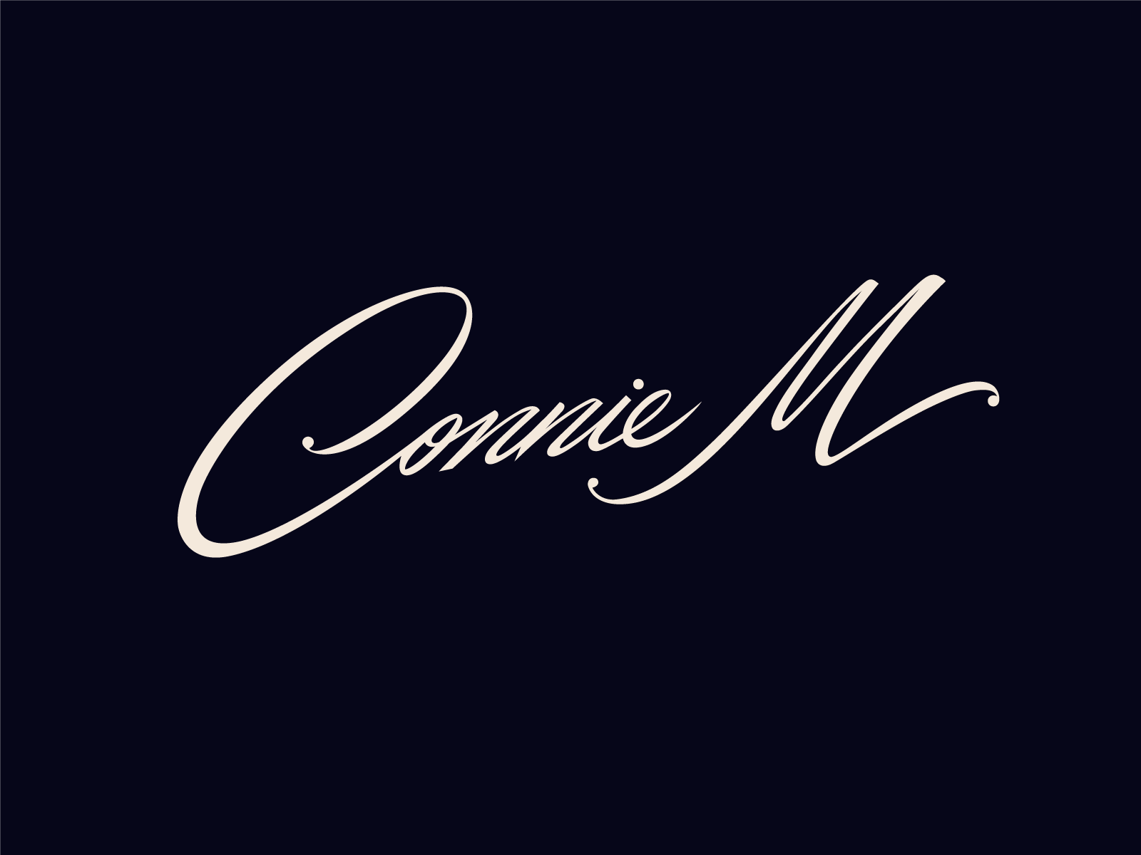 Connie M by ForSureLetters on Dribbble