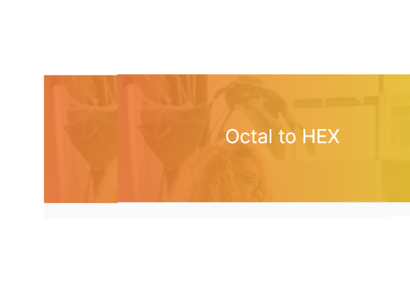 Octal To Hex Converter By Jhon Adm On Dribbble
