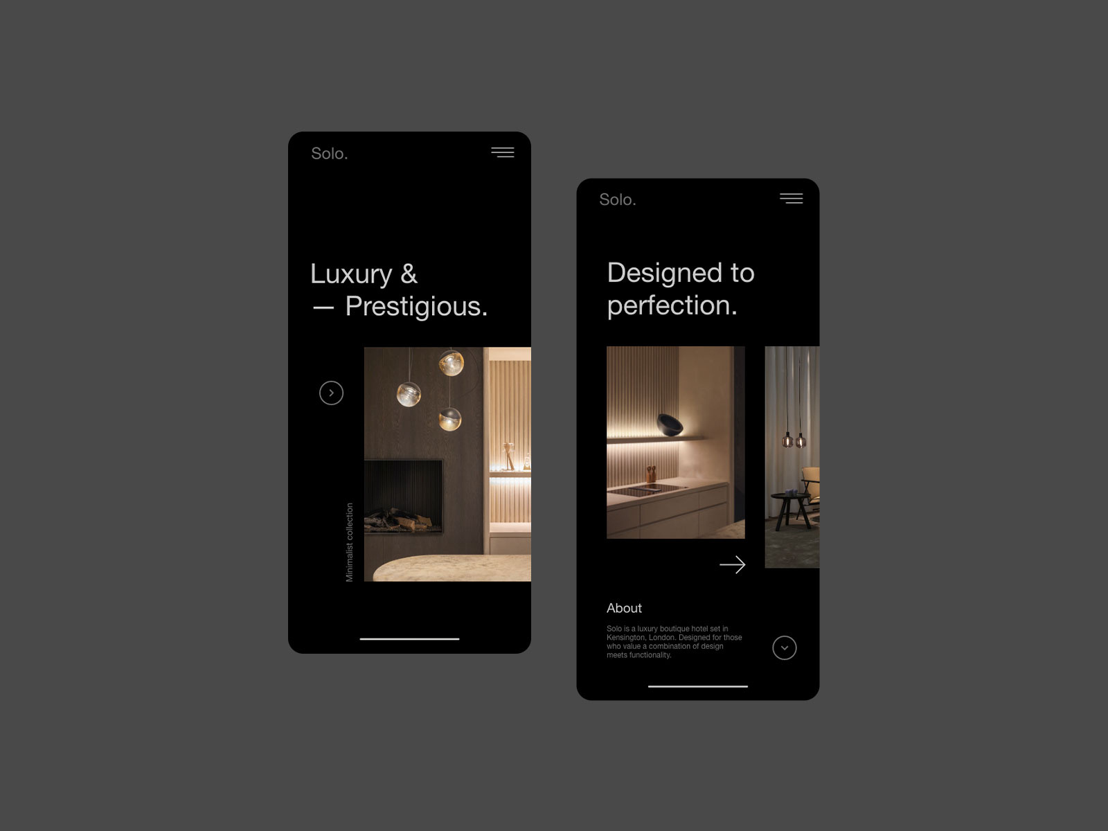 Boutique Accommodation UI by Jamie Wynn on Dribbble