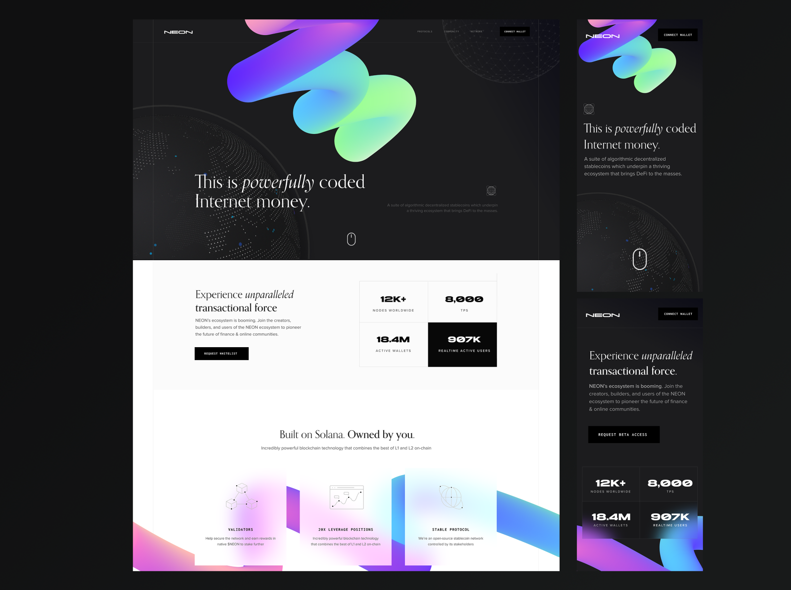 DeFi Protocol Concept Designs by Charles DeWitte for Splendid.io on ...