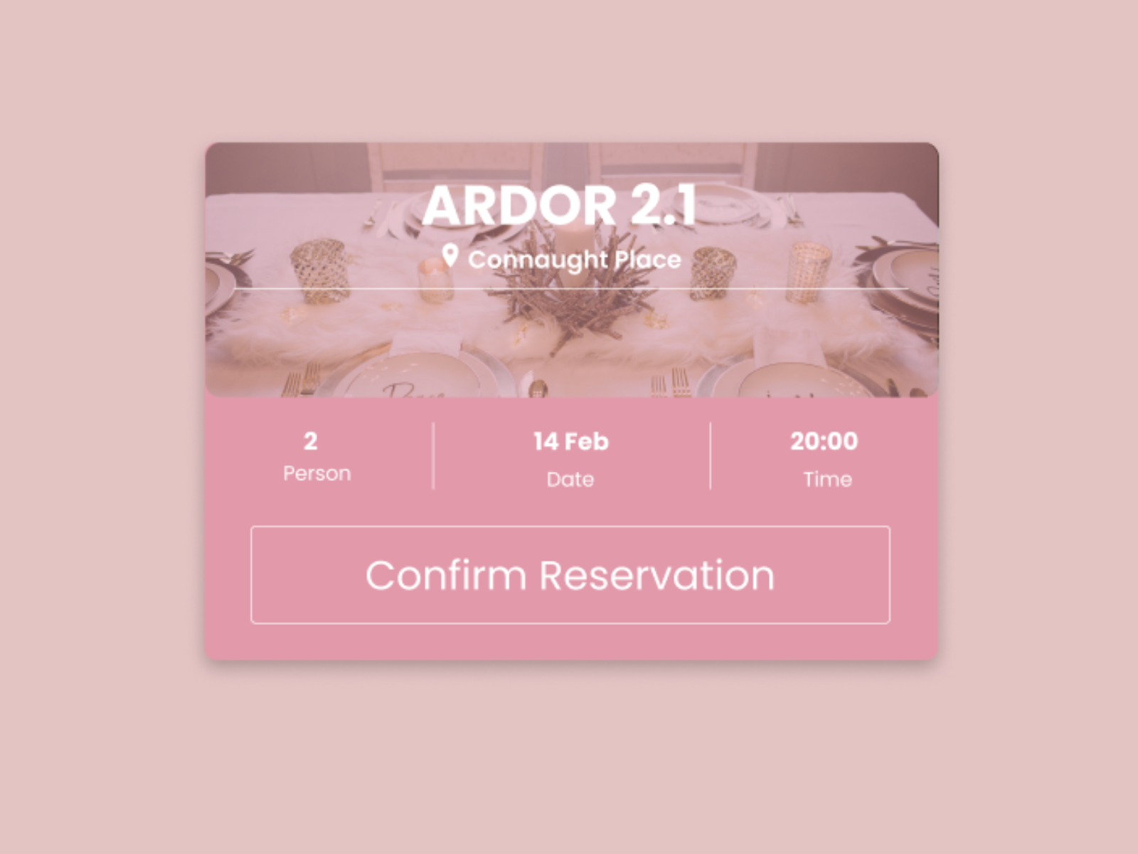 Day 054 - Confirm Reservation by Vaishali Sharma on Dribbble