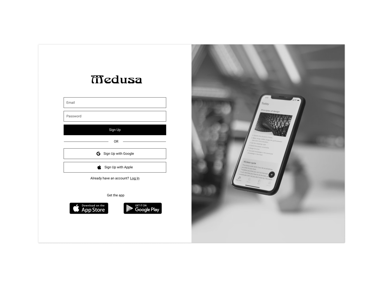 Sign up page for mobile app by Nick Babich on Dribbble