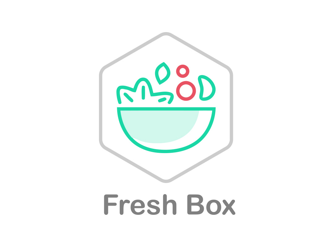 Fresh Box Logo Design by Farshad Mokhtari on Dribbble