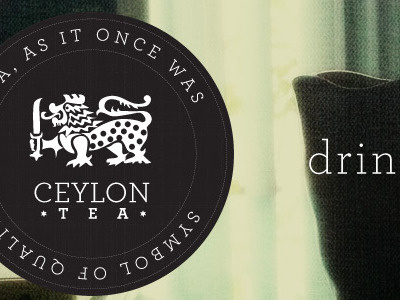 Ceylon Tea Logo Concept by Chris Porter on Dribbble