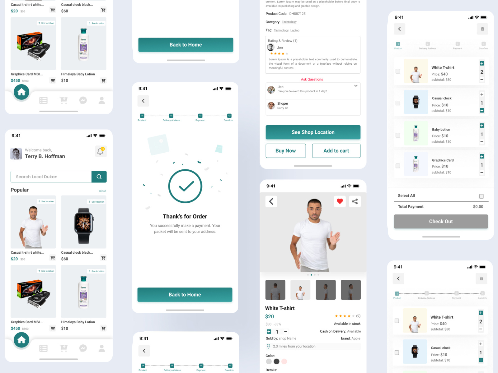 Ecommerce app design by Zubayer on Dribbble