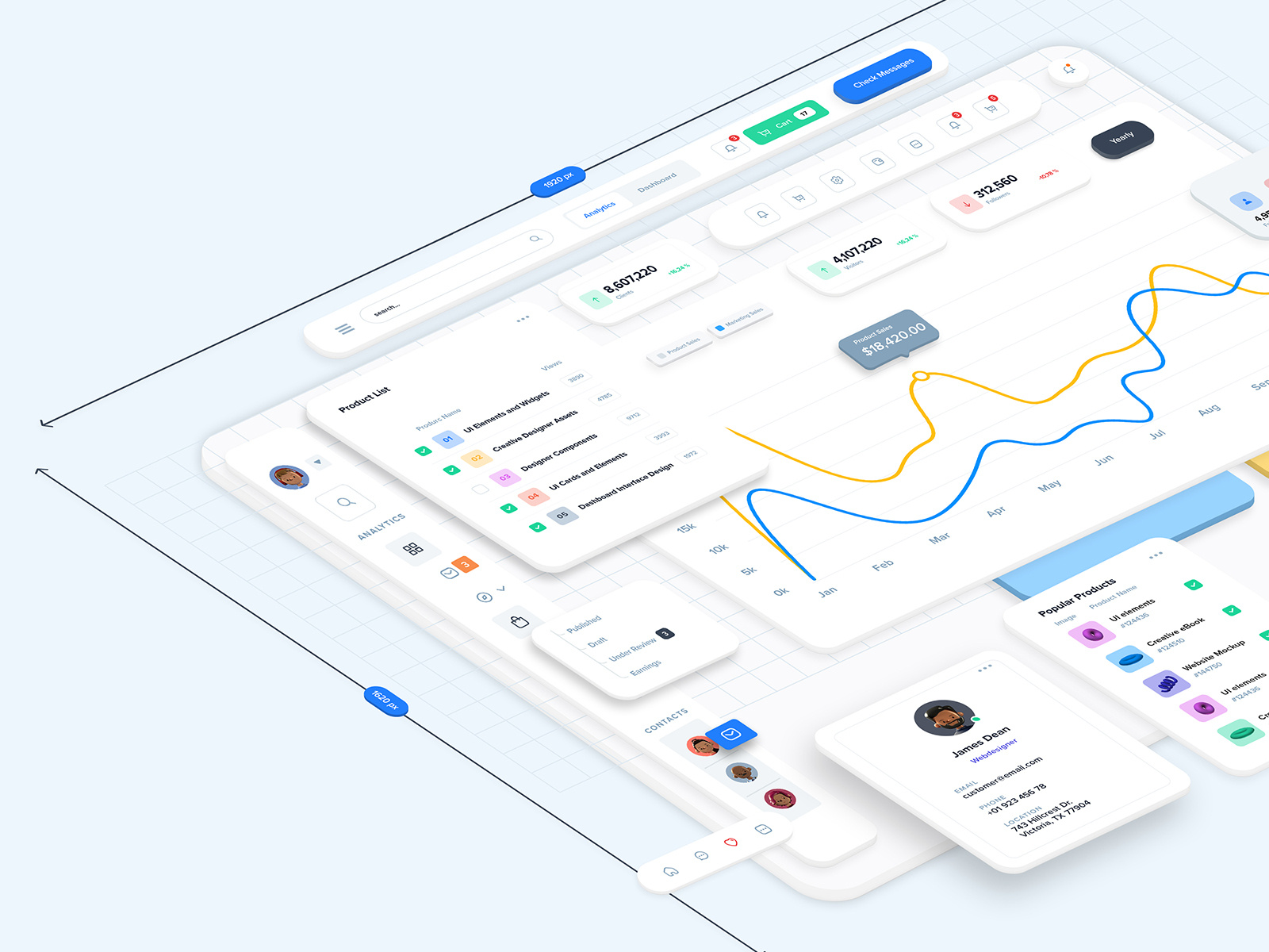 UI Mockup by KL-Webmedia on Dribbble