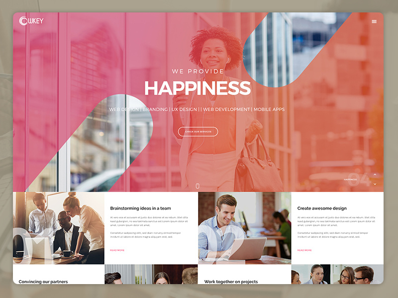 Owkey WordPress Theme by KL-Webmedia on Dribbble