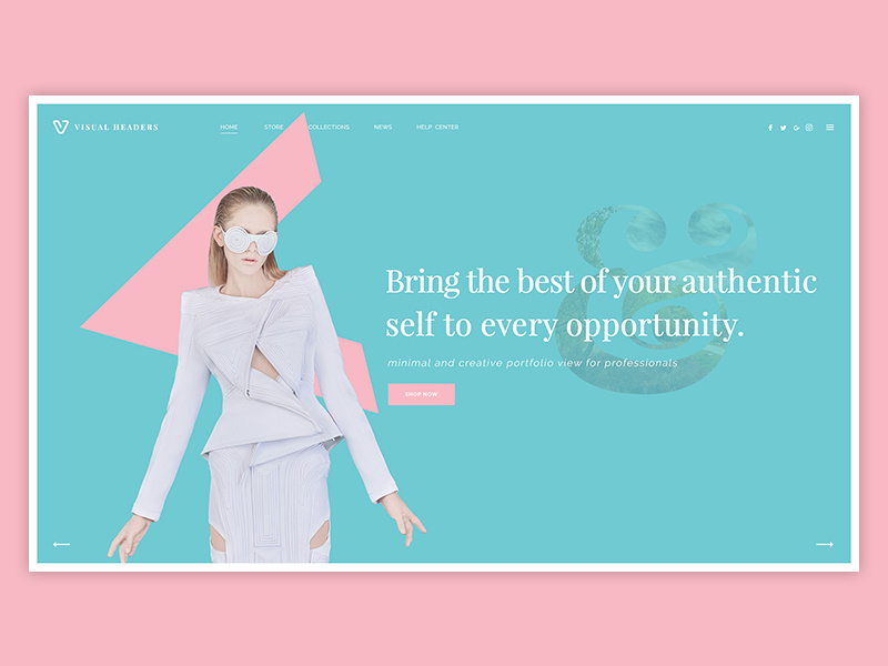 Visual Header by KL-Webmedia on Dribbble