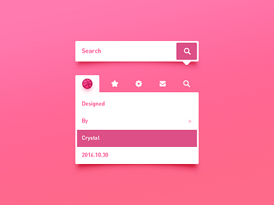 Components by Crystal Yumumu on Dribbble