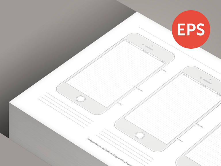 Free Printable iPhone 6 Template by Matthew Stephens on Dribbble