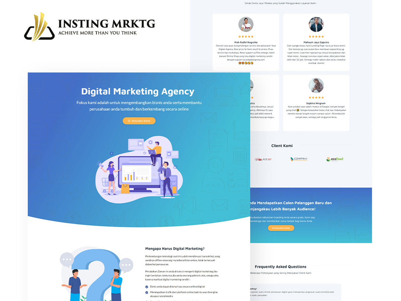 Cool Landing Page Design by insting designer on Dribbble