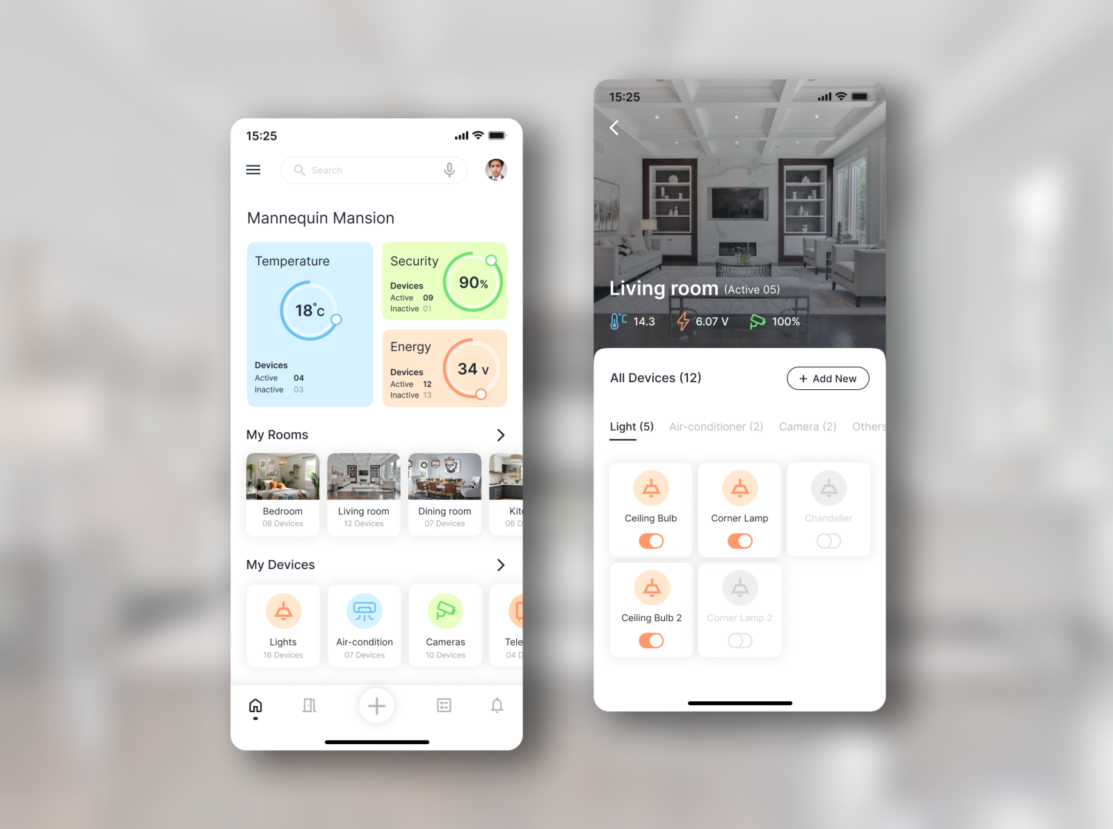 Daily UI 021 - Home Monitoring Dashboard by Md. Ashiqul Habib on Dribbble
