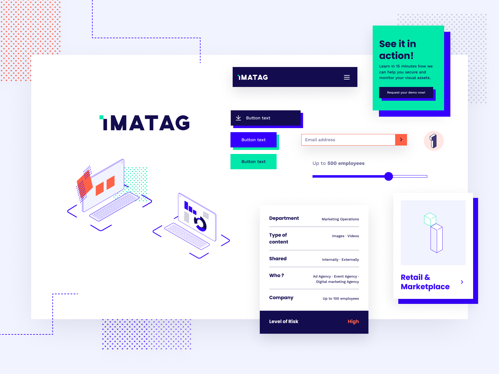 Imatag — UI Library — Digital watermarking by Clémence Billaud for ...