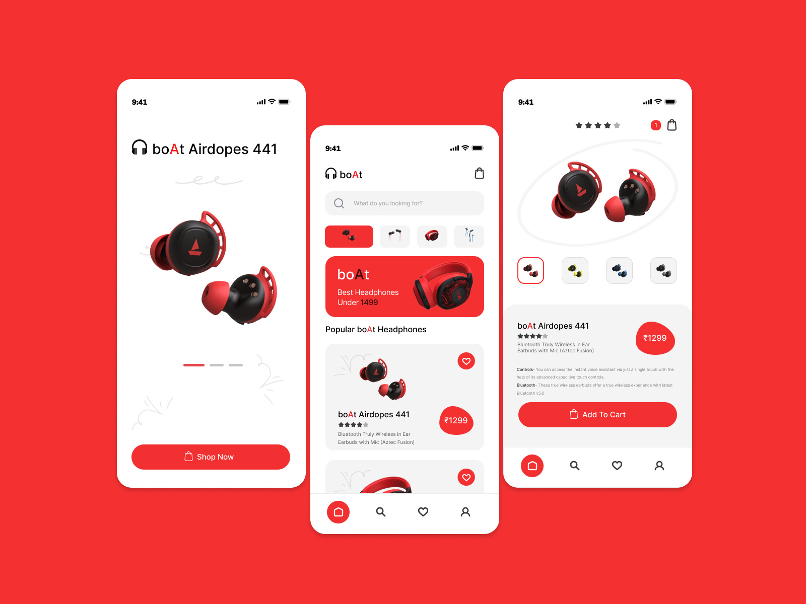 Boat App- Redesign by Hari Moovendran on Dribbble