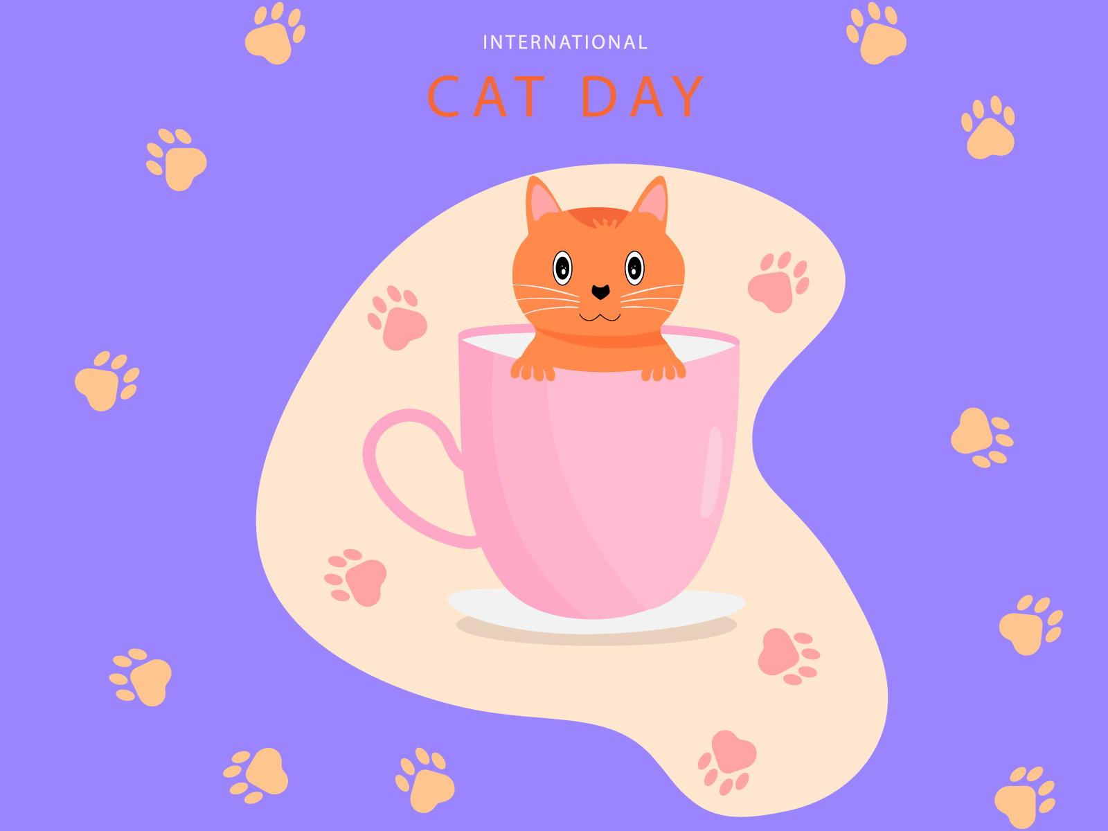 International Cat Day by Karina on Dribbble