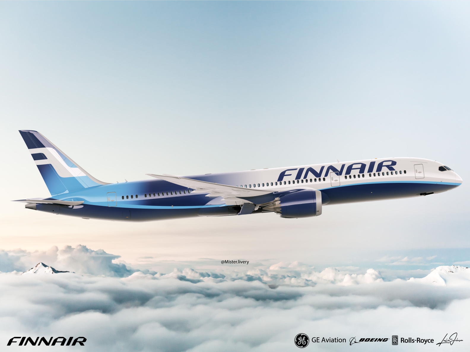 Finnair 787-9 Dreamliner Concept by Leslie Johnson on Dribbble