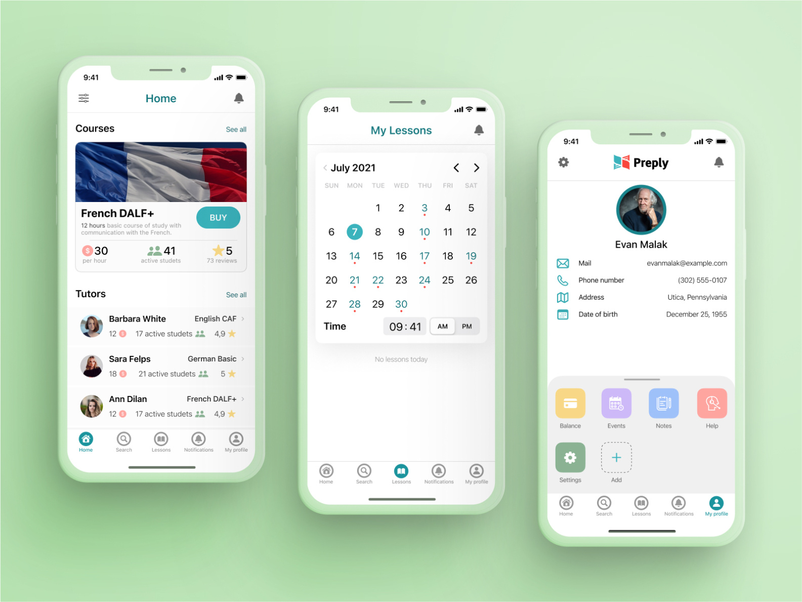 Preply App. Find a tutor! by Alex Venhlinskyi on Dribbble