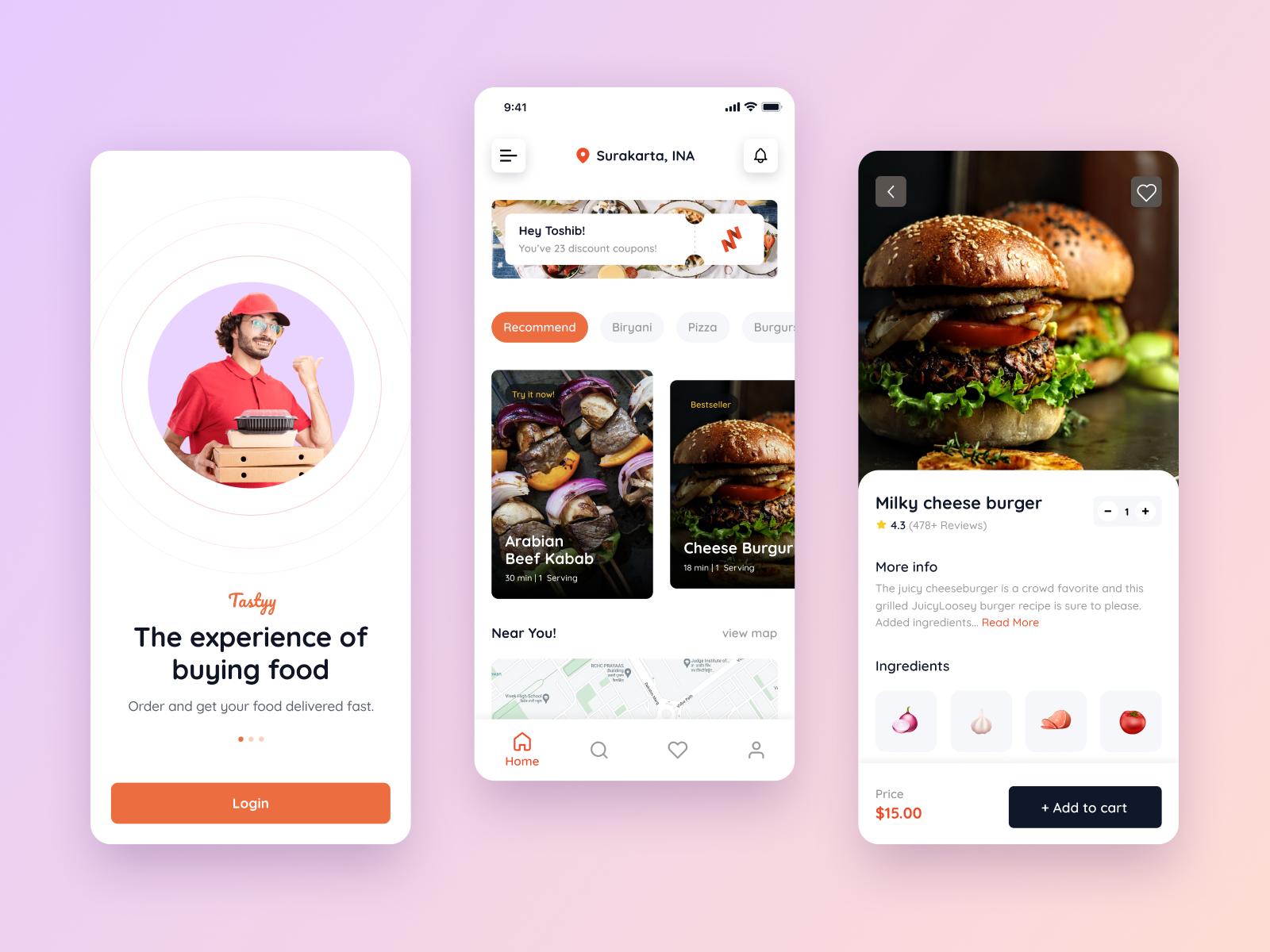Tastyy - Food App Design by Toshib Kanojia on Dribbble