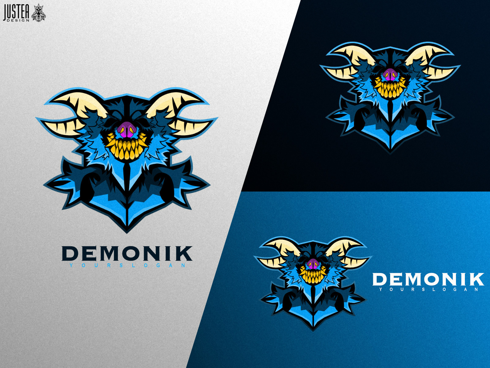 DEMONIK LOGO by JUSTEA DESIGN on Dribbble