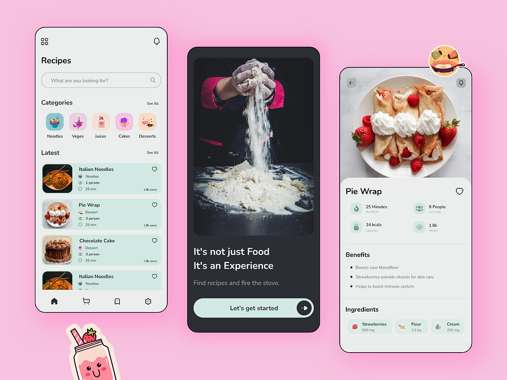 Recipe App Ui By Muhammad Omar On Dribbble 