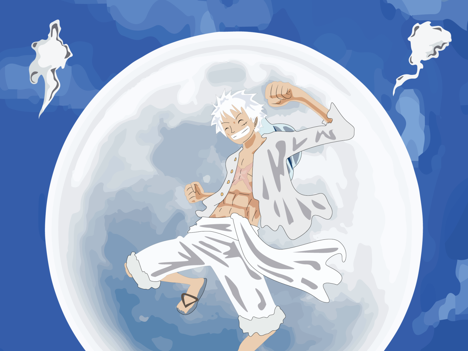 Luffy one piece by Giorgi Kuliashvili on Dribbble