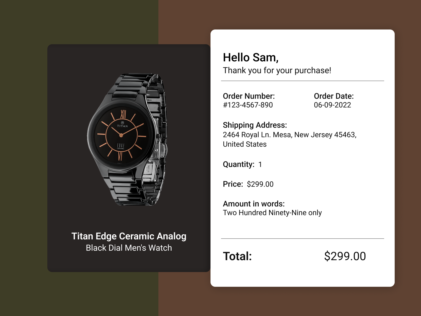 Email Receipt Design by Akansha Soni on Dribbble