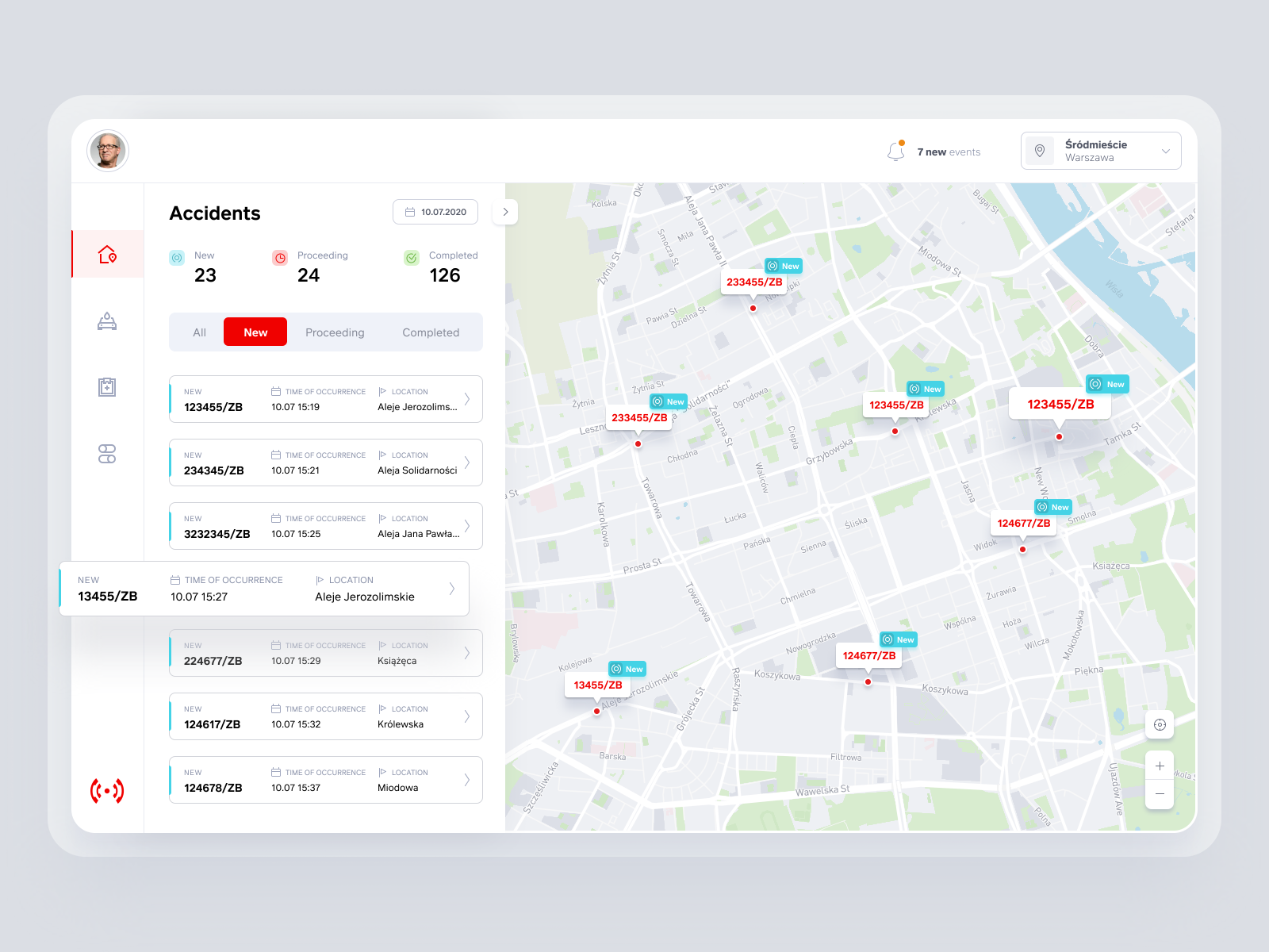 Callert - Dispatcher dashboard by Maciej Kotula for Netguru on Dribbble