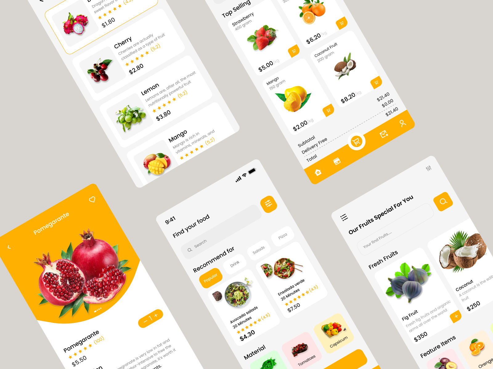 Food App UI Design by MD NAZMUL HOSSAIN on Dribbble