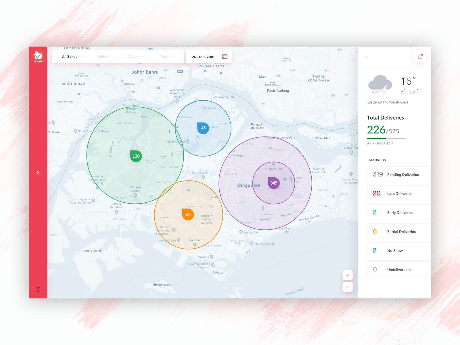 Web app concept for Delivery Executive by Volmact on Dribbble