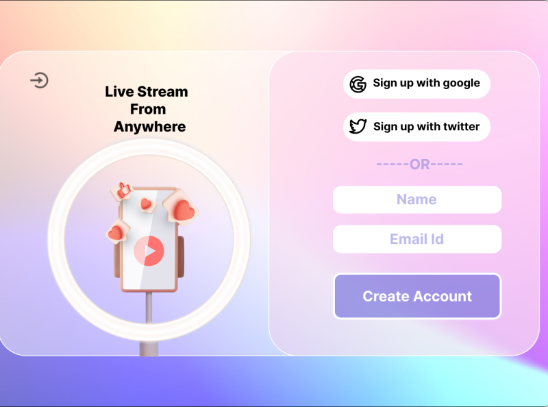Login Page by Abhishek on Dribbble