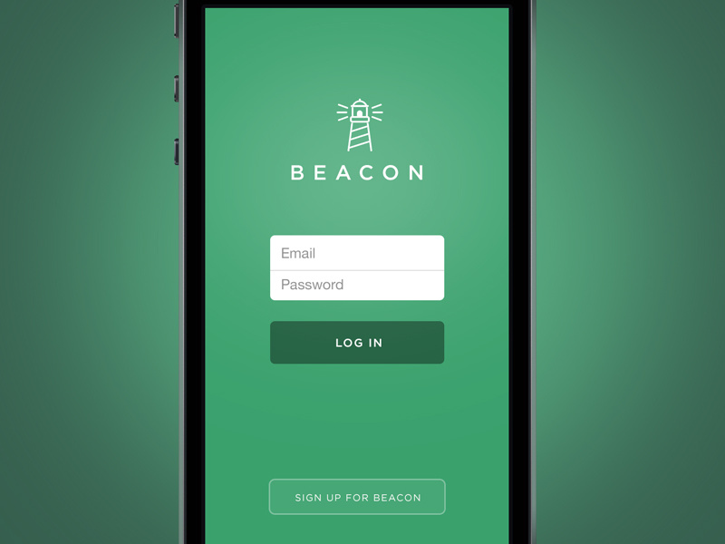 Beacon Signup by Ed Chao on Dribbble