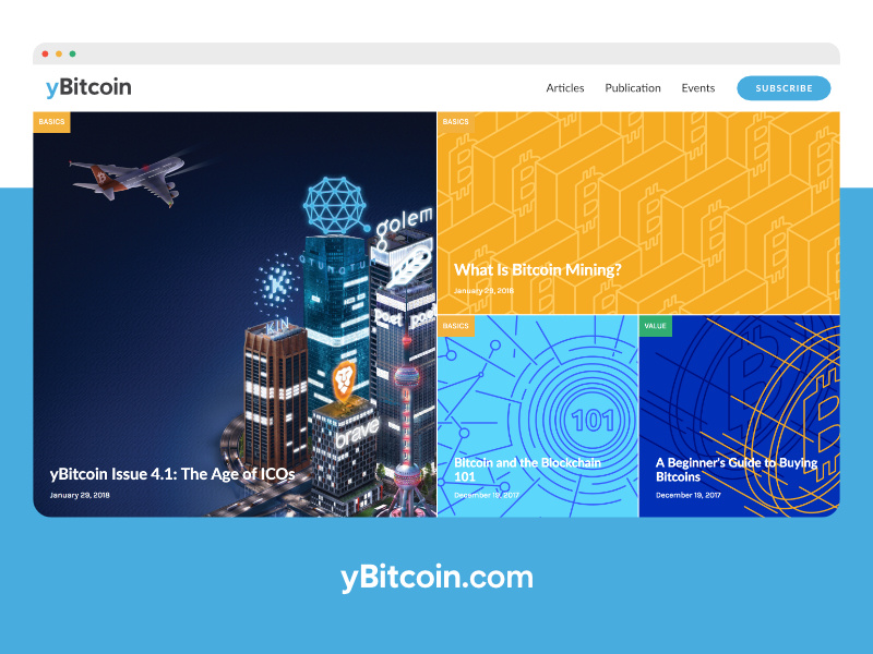 yBitcoin.com by Tommy Marcheschi for BTC Inc on Dribbble