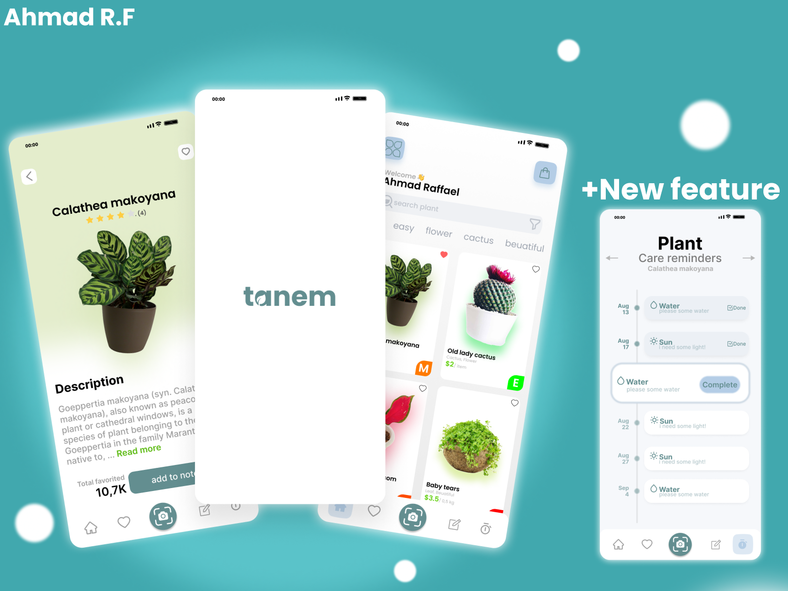 Tanem app by Ahmad Raffael Fauzan on Dribbble