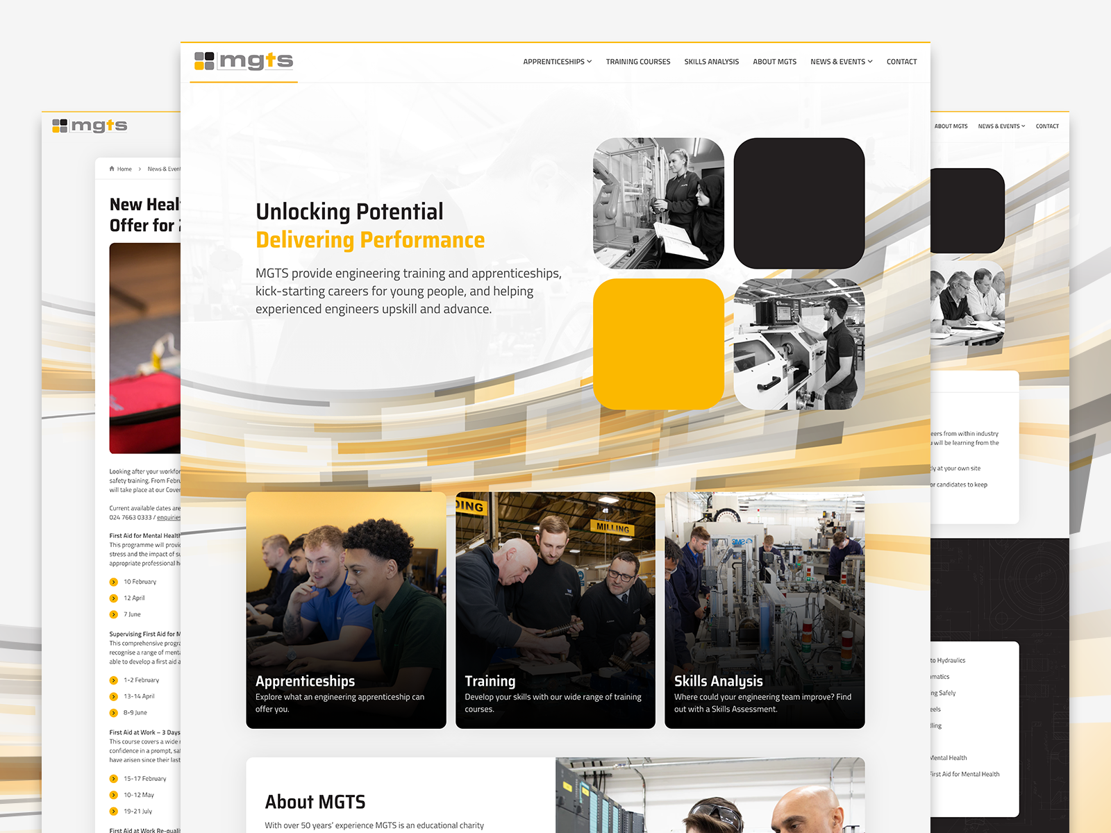 MGTS website design by Edge of the Web on Dribbble